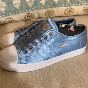 Gola | Shoes | Nwt Super Cute Gola Blue Satin Coaster Sneakers | Poshmark